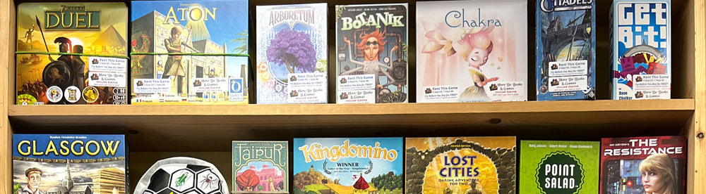 Board Game Rentals – Here Be Books & Games